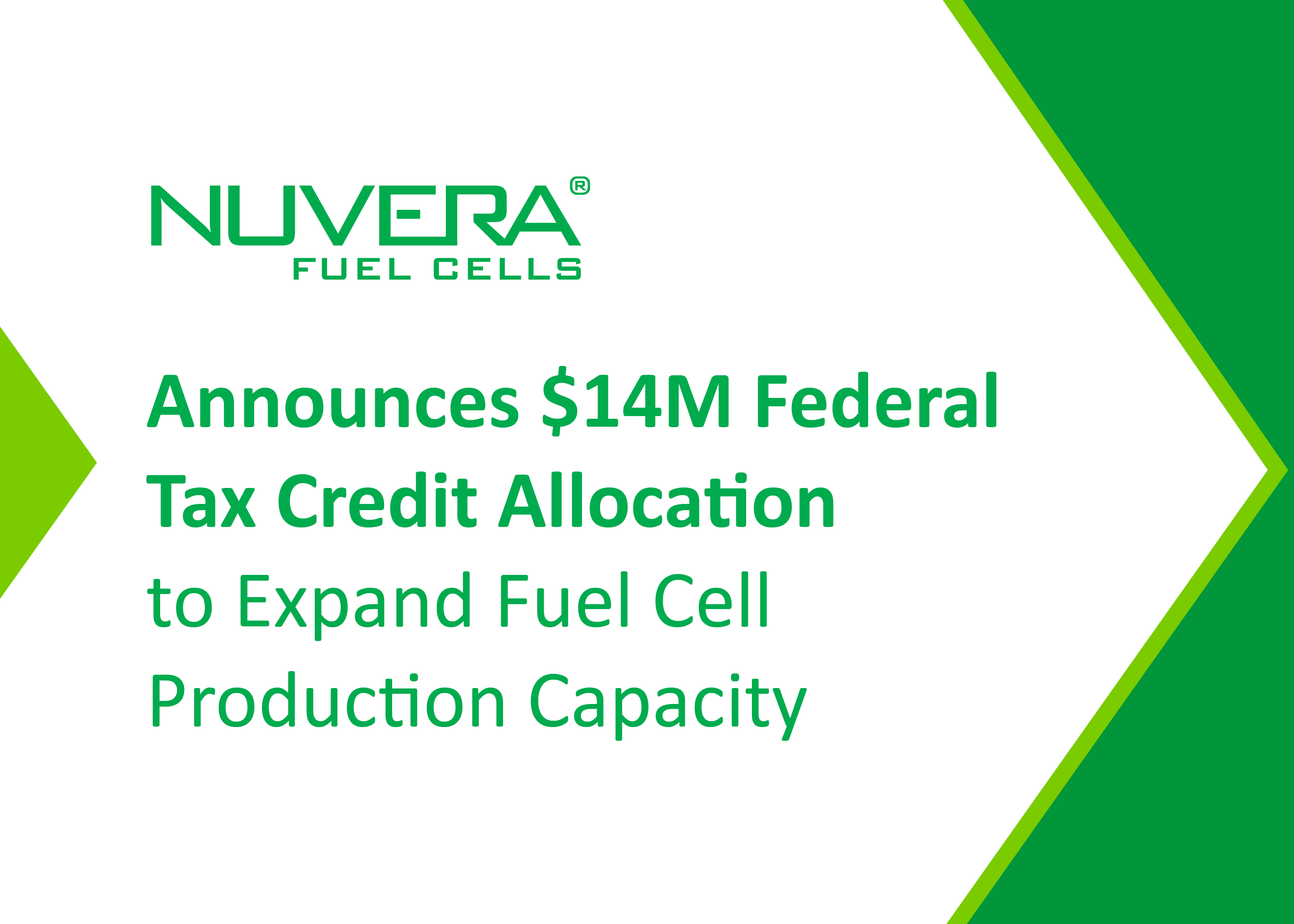 Nuvera Announces $14M Federal Tax Credit Allocation to Expand Fuel Cell ...